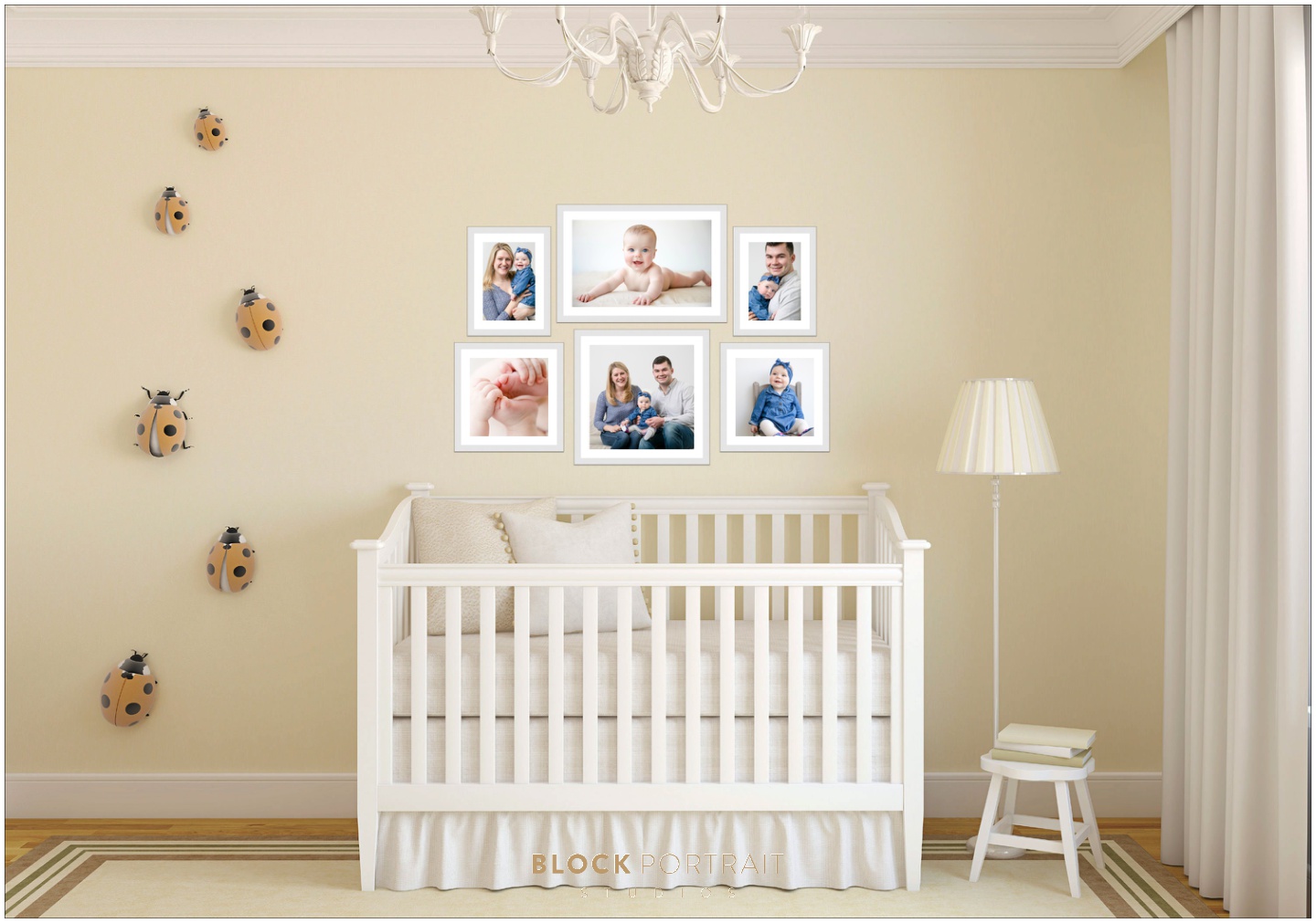 Nursery Wall Art Collage | Six-Month-Old Portrait Session